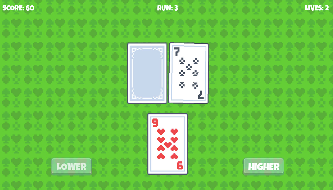 Free Higher Lower Card Game Online | No Ads | Play Now - Mighty Pixel